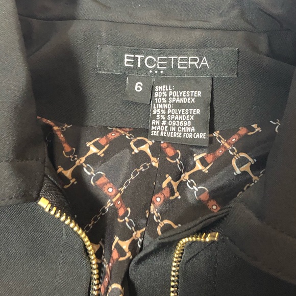 Etcetera | Jackets & Coats | Black Etcetera Skirt Suit Size 6 | Poshmark
